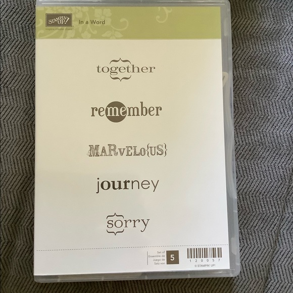 Stampin' Up! | Office | Stampin Up In A Word Stamp Set | Poshmark
